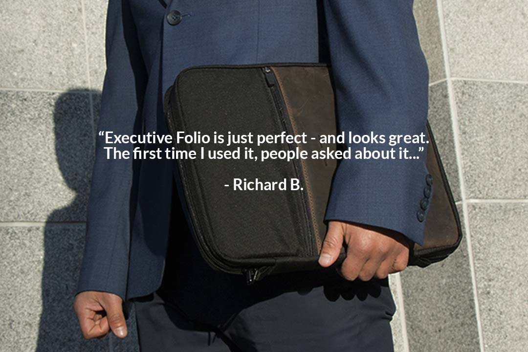 Executive Folio for Laptops 2024 | USA Made | WaterField Designs